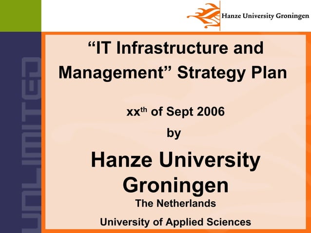 Infrastructure Strategy Plan | PPT