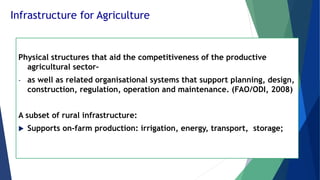 Infrastructure and Agricultural Productivity in Asia: Issues and Policy ...