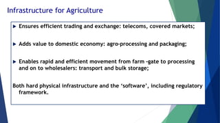 Infrastructure and Agricultural Productivity in Asia: Issues and Policy ...