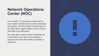 Infrastructure and Desktop Support | PPTX