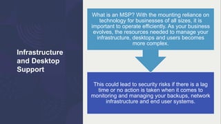 Infrastructure and Desktop Support | PPTX