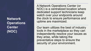 Infrastructure and Desktop Support | PPTX