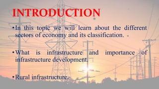 Infrastructure and rural development | PPTX