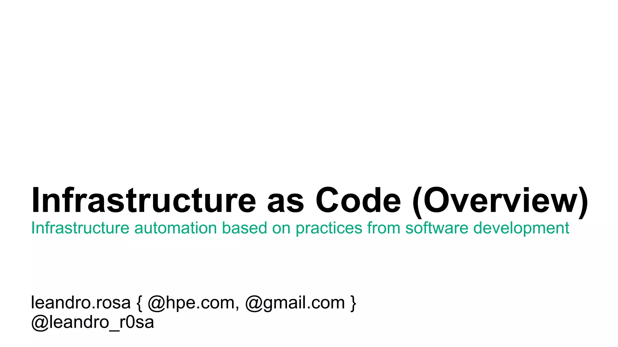 Infrastructure as Code | PPT