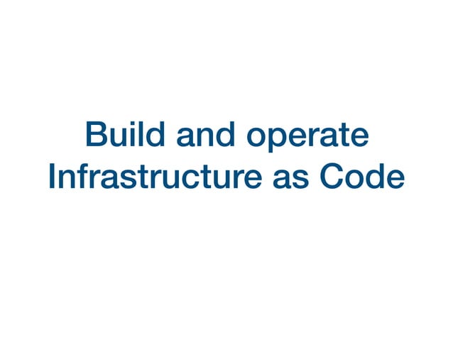 Infrastructure as code | PDF