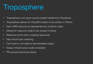 Infrastructure as code deployed using Stacker | PDF