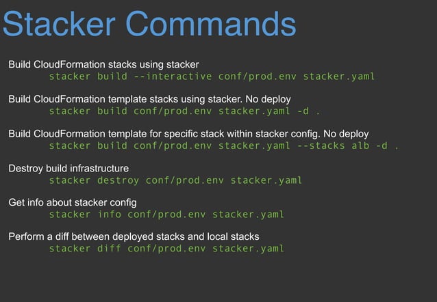 Infrastructure as code deployed using Stacker | PDF