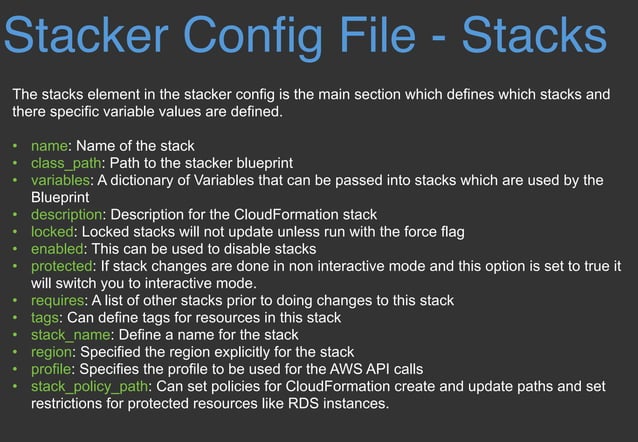 Infrastructure as code deployed using Stacker | PDF