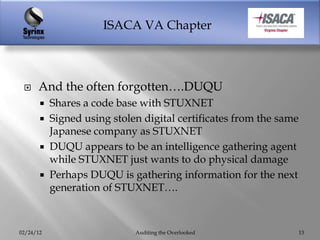 Infrastructure Auditing | PPTX