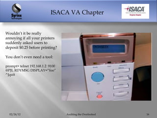 Infrastructure Auditing | PPTX