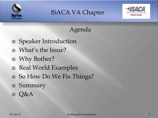 Infrastructure Auditing | PPTX