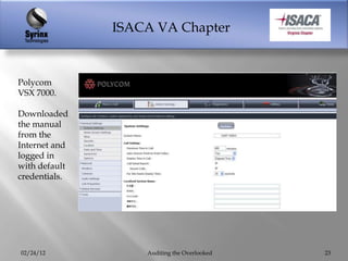 Infrastructure Auditing | PPTX