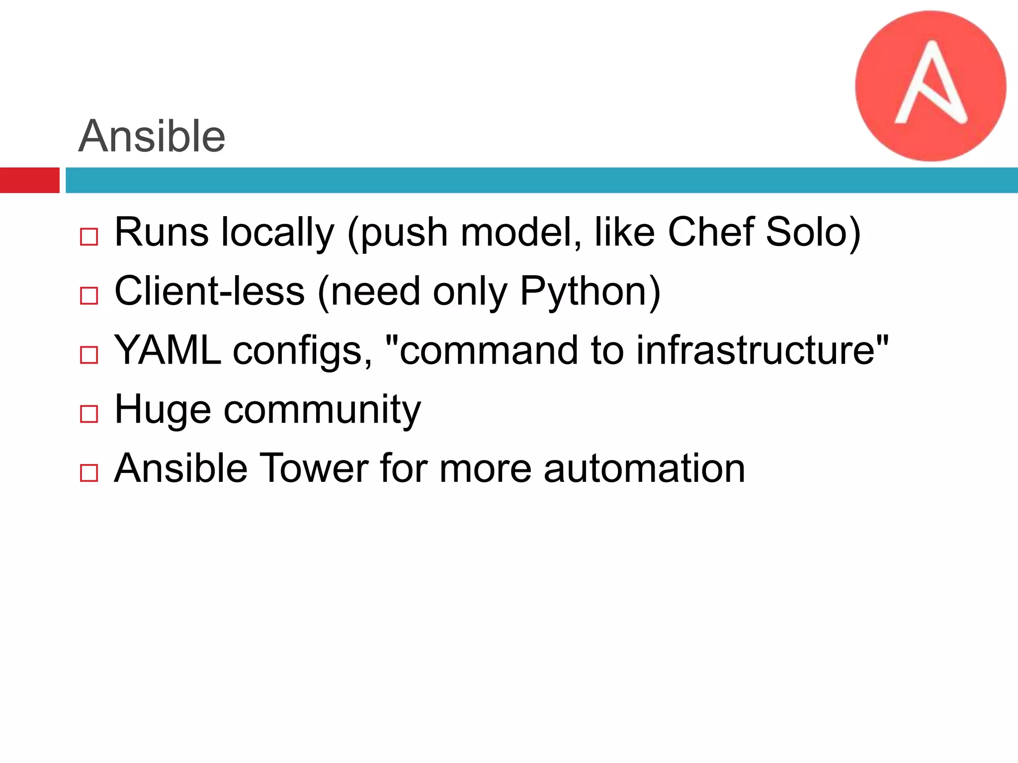 Infrastructure Automation with Chef & Ansible | PPT