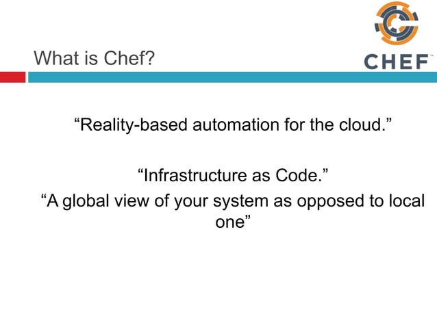 Infrastructure Automation with Chef & Ansible | PPT