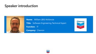 Infrastructure automation at chevron - deployment and management at ...