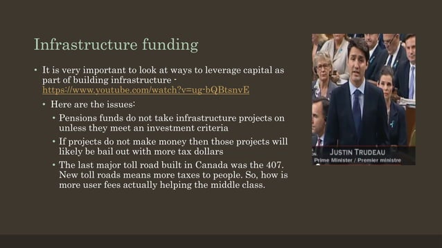 Infrastructure Bank and Infrastructure Spending - Canada | PPT