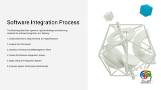 Software Infrastructure Design, Integration, & Migration Roadmap | PPT