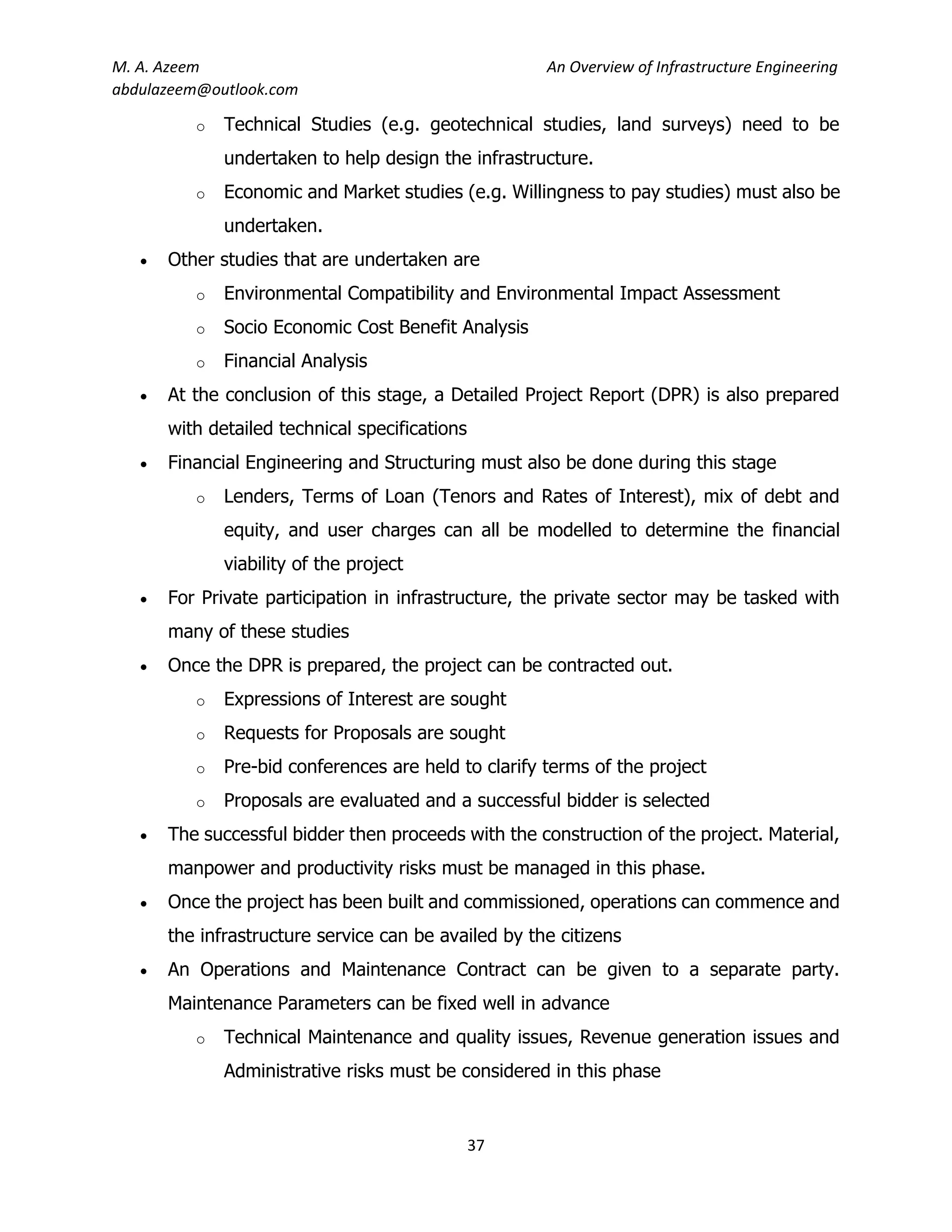 Infrastructure engg notes | PDF