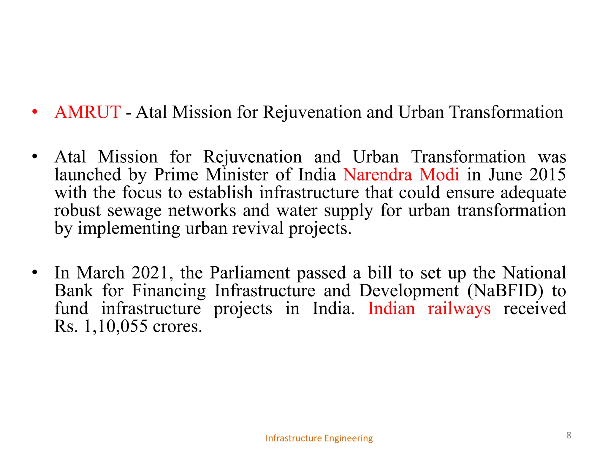 Infrastructure Engineering, Definitions of infrastructure, Scope of infrastructure Engineering ...