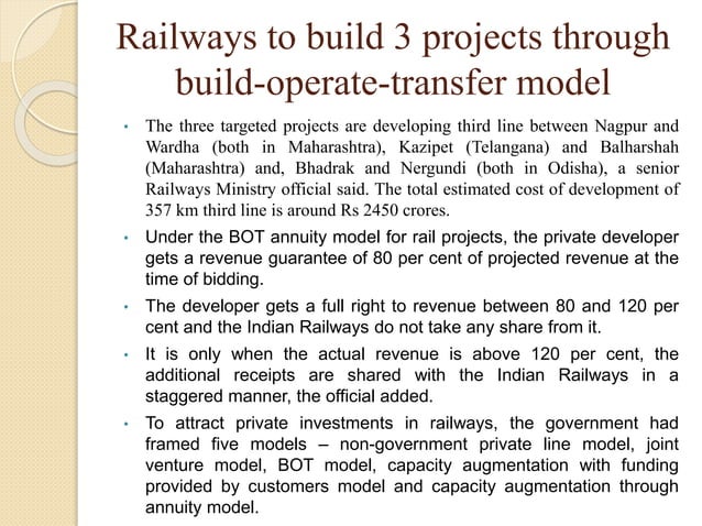 Build - Operate - Transfer | PPTX | Civil Engineering Industry | Industries