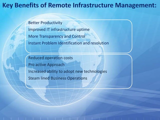 Infrastructure management | PPT