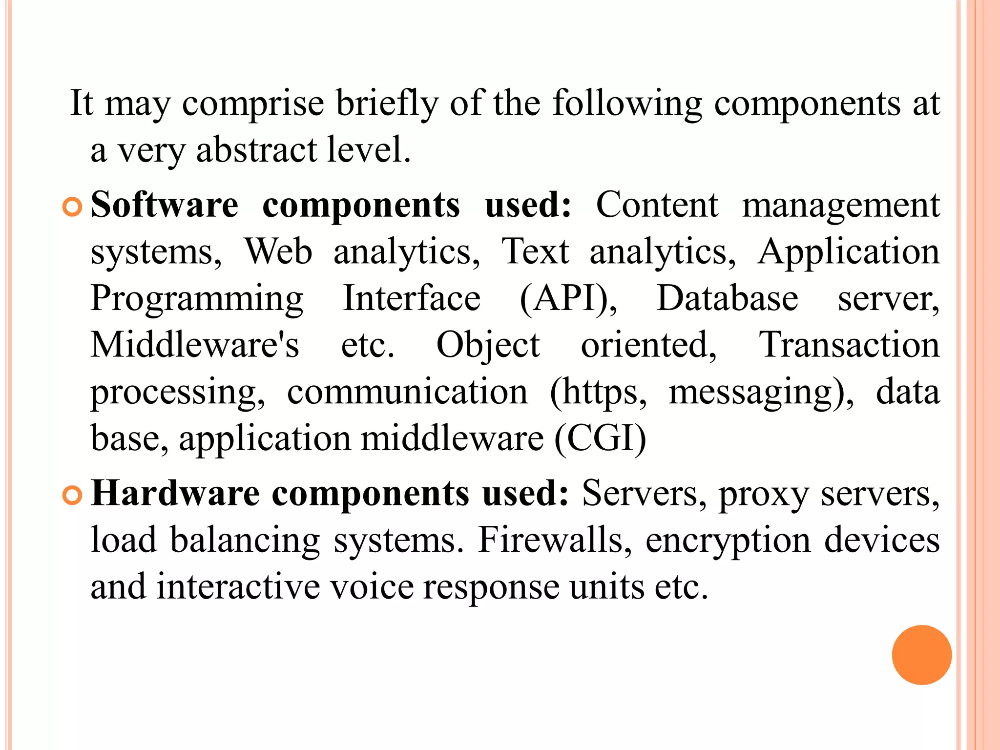 Infrastructure of E- commerce and Issues of e-commerce infrastructure | PDF