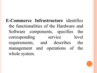Infrastructure of E- commerce and Issues of e-commerce infrastructure | PPT