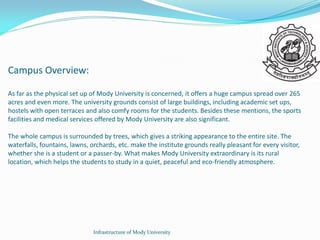 Mody university - Best University in India | PDF