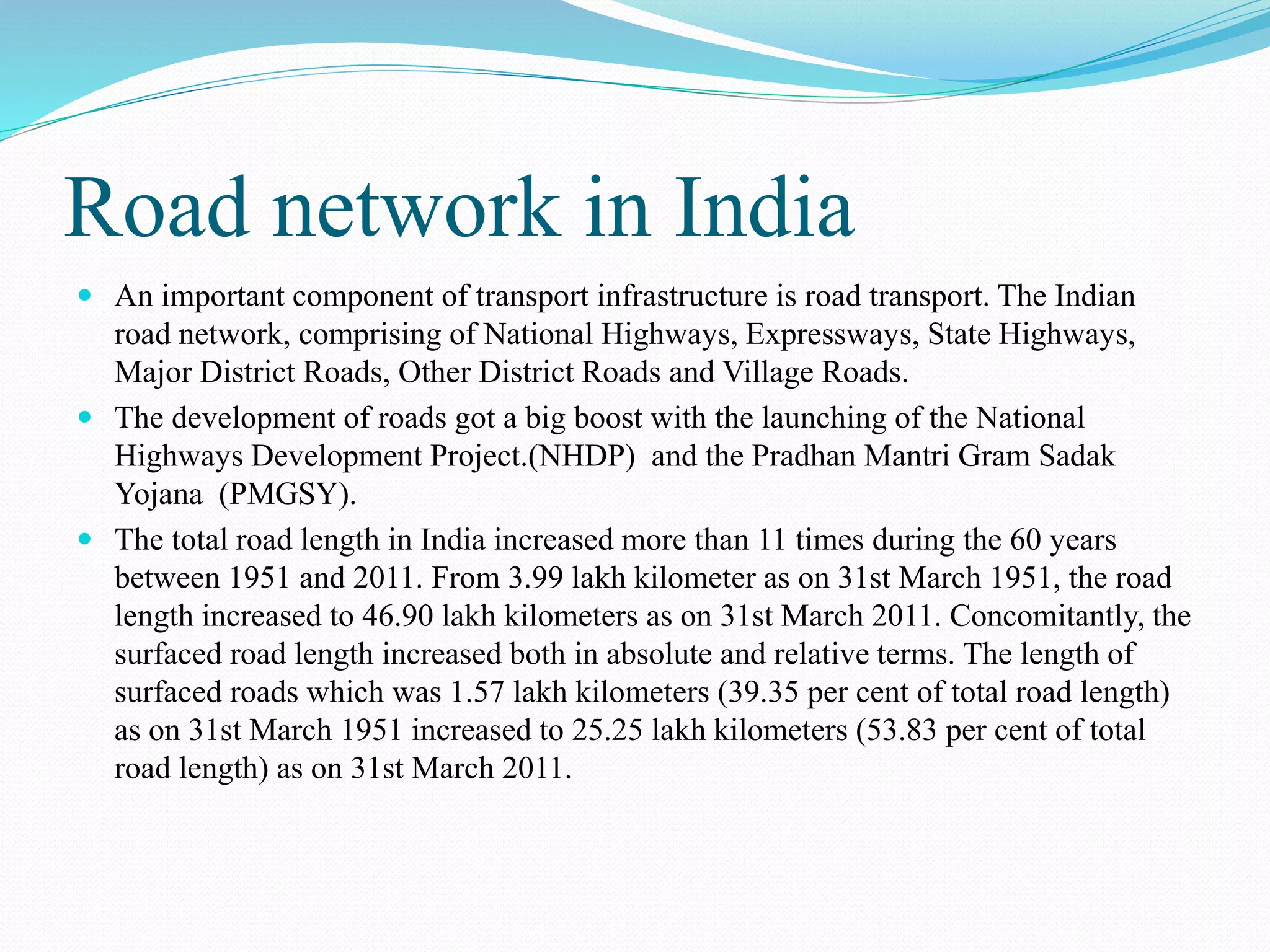Infrastructure of transportation | PPTX
