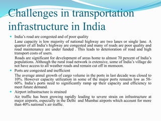 Infrastructure of transportation | PPTX