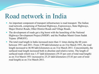 Infrastructure of transportation | PPTX