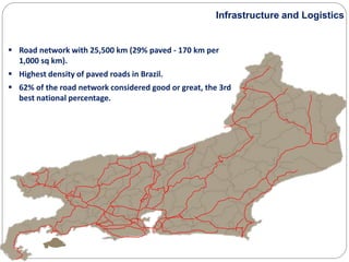 Infrastructure overview of the state of rio de janeiro | PDF