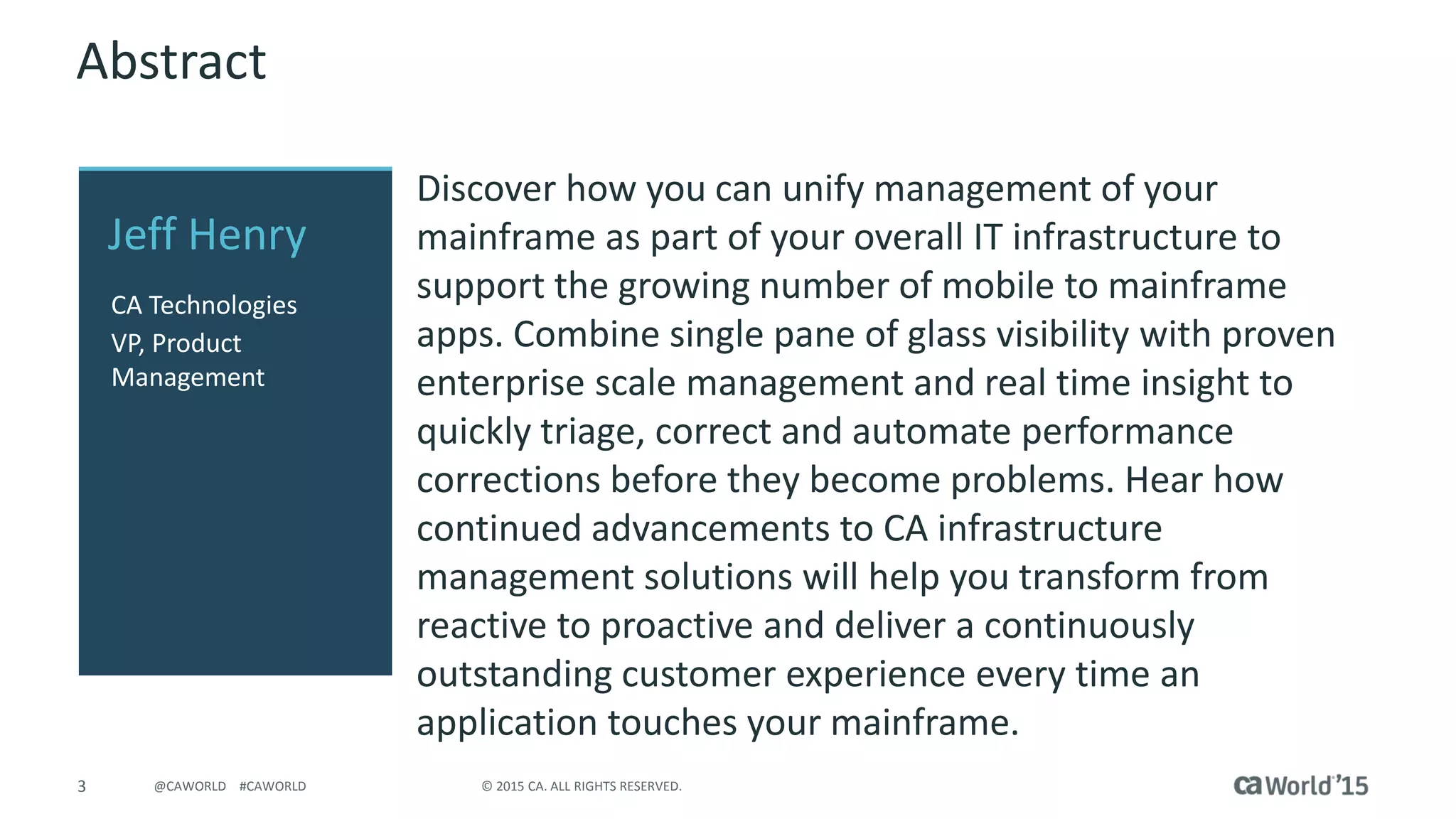 Infrastructure Performance Management: Flexibility Combining Breadth ...