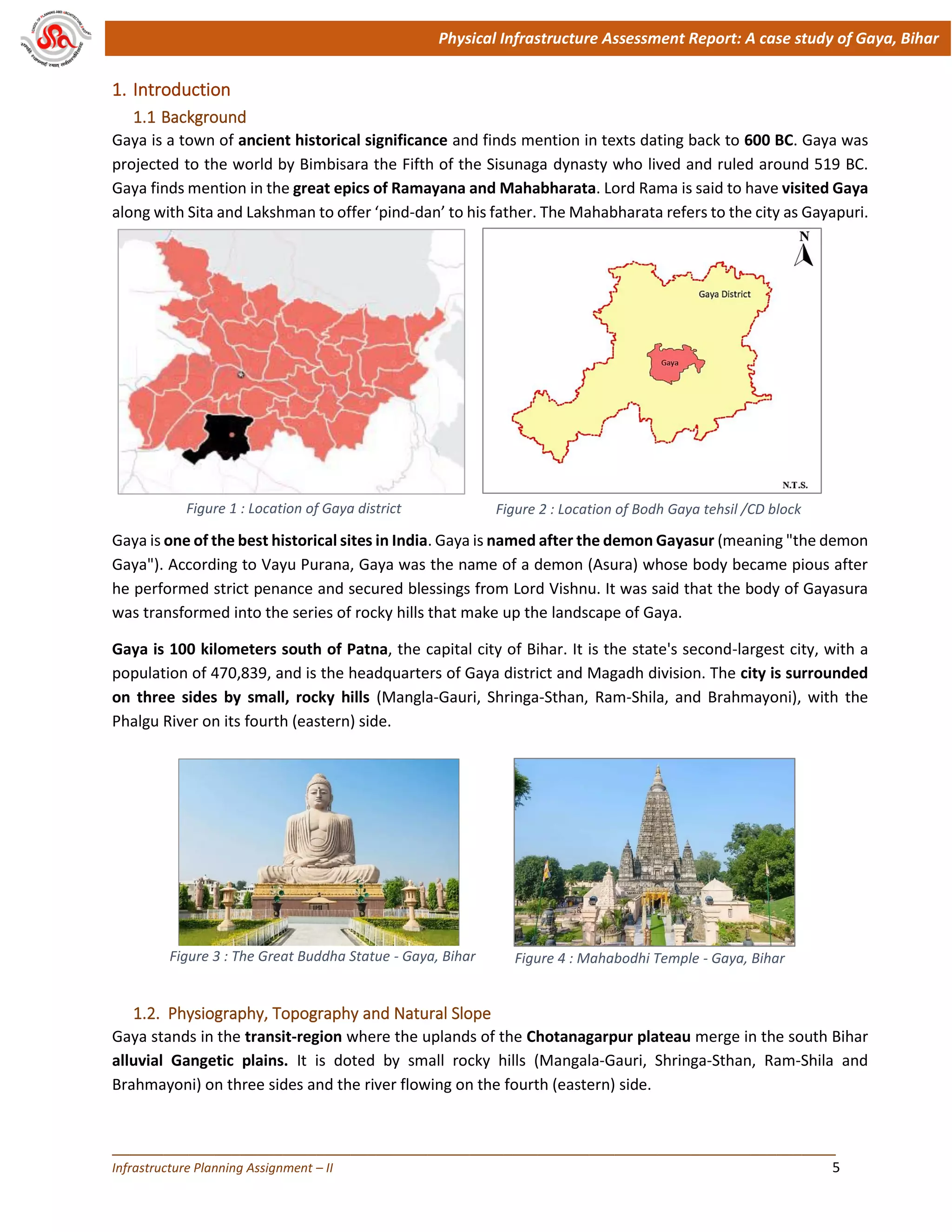 Physical Infrastructure Assessment Report: A case study of Gaya, Bihar ...