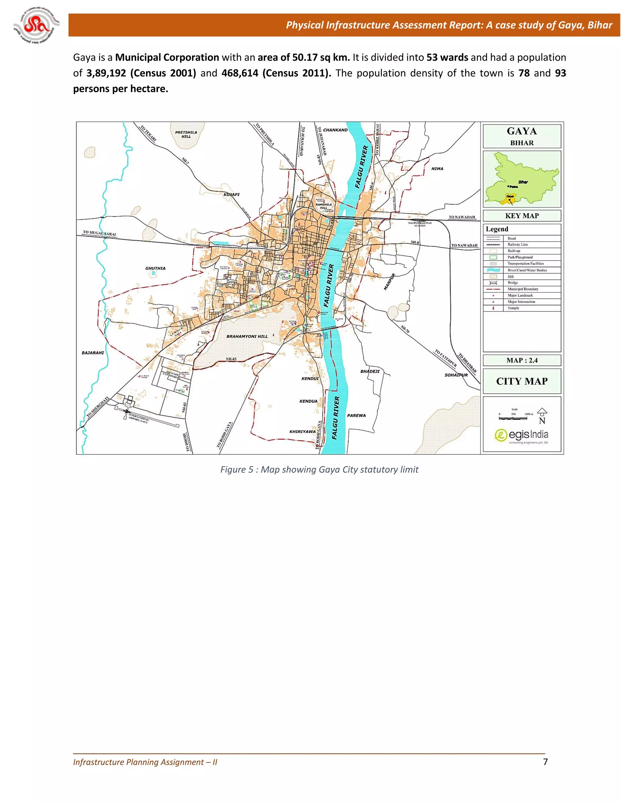 Physical Infrastructure Assessment Report: A case study of Gaya, Bihar ...