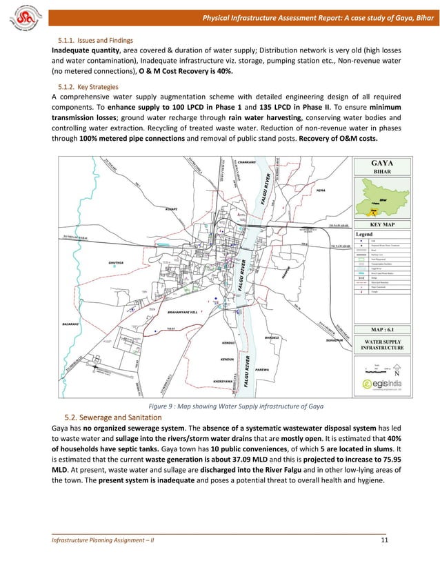 Physical Infrastructure Assessment Report: A case study of Gaya, Bihar ...
