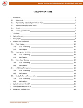Physical Infrastructure Assessment Report: A case study of Gaya, Bihar ...