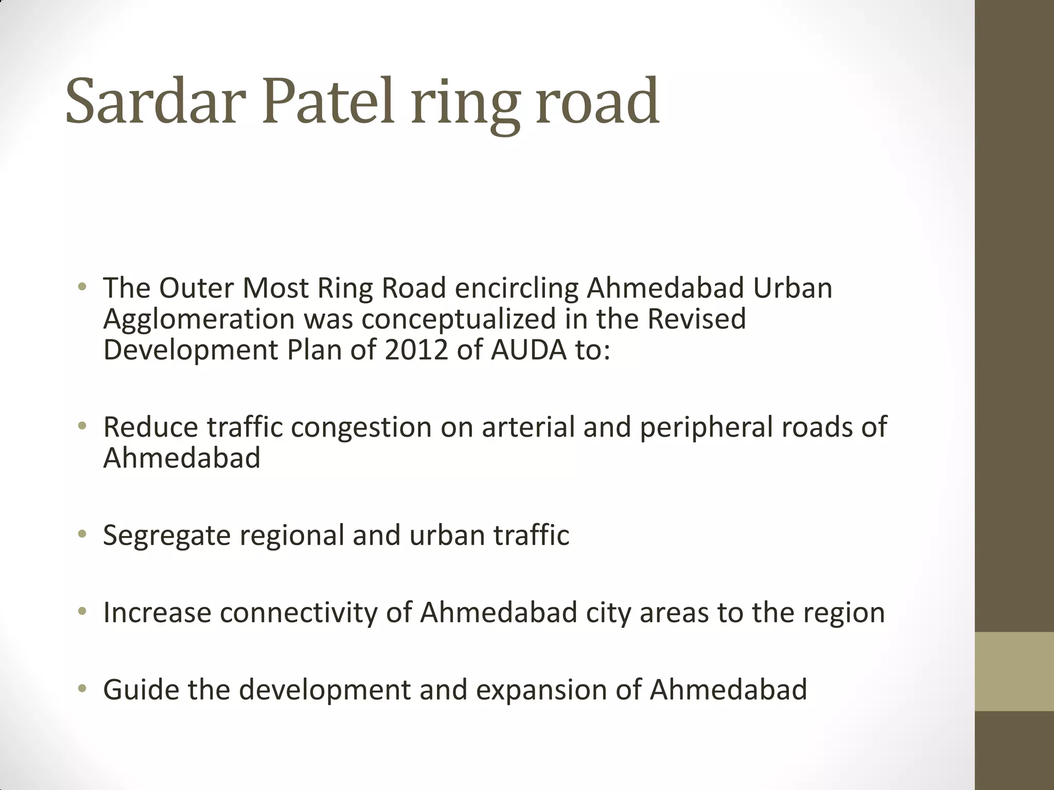 Infrastructure project ring road, Ahmadabad | PDF