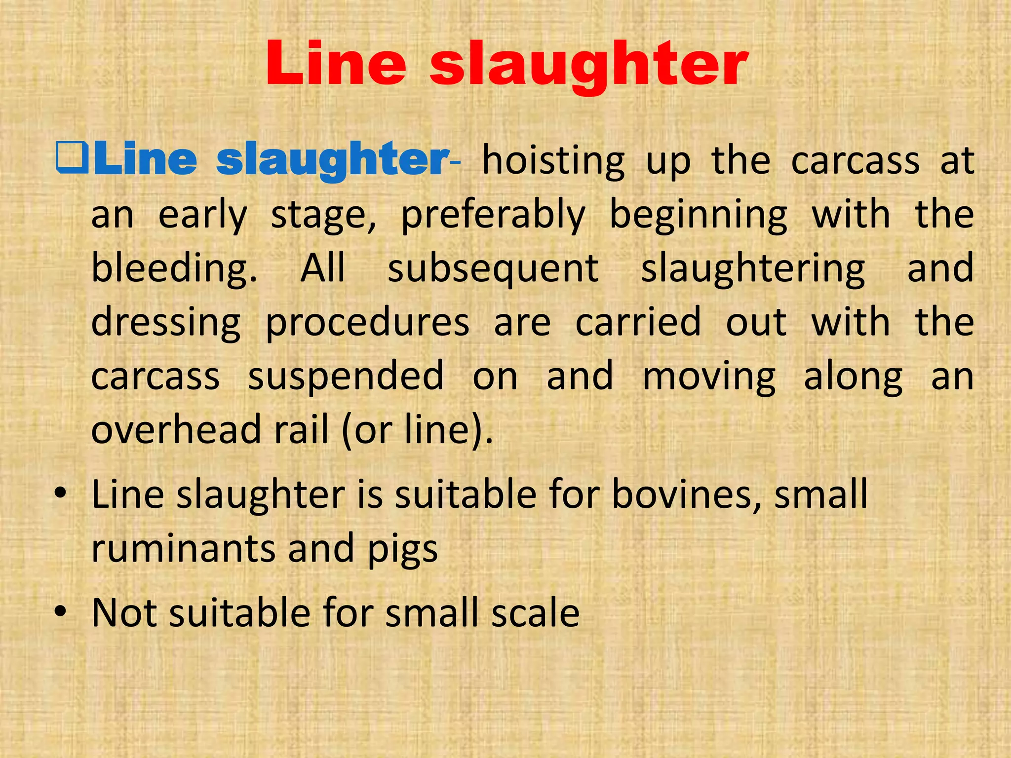 Infrastructure req of modern slaughterhouse | PPTX
