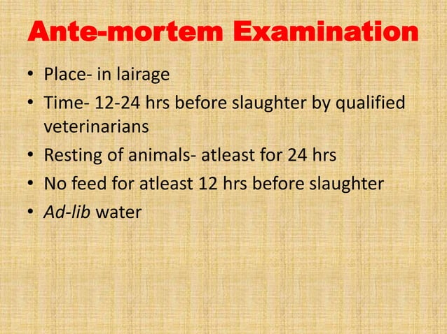 Infrastructure req of modern slaughterhouse | PPTX