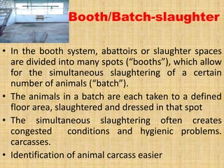 Infrastructure req of modern slaughterhouse | PPTX