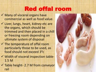 Infrastructure req of modern slaughterhouse | PPTX