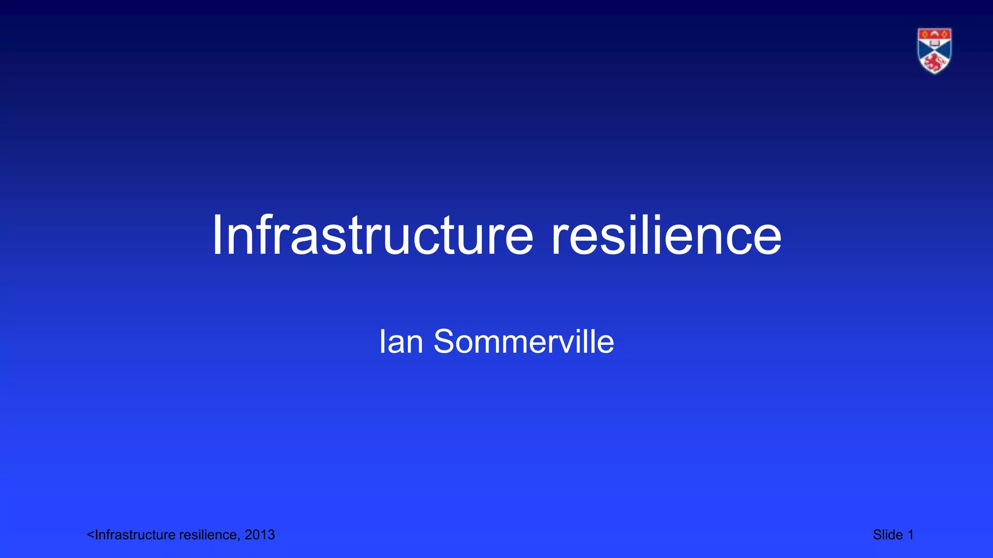 Infrastructure resilience | PPTX