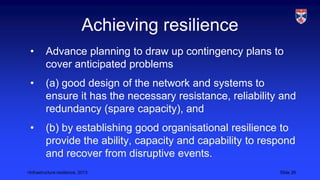 Infrastructure resilience | PPTX