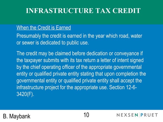 Infrastructure Tax Credit | PPT