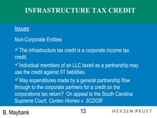 Infrastructure Tax Credit | PPT