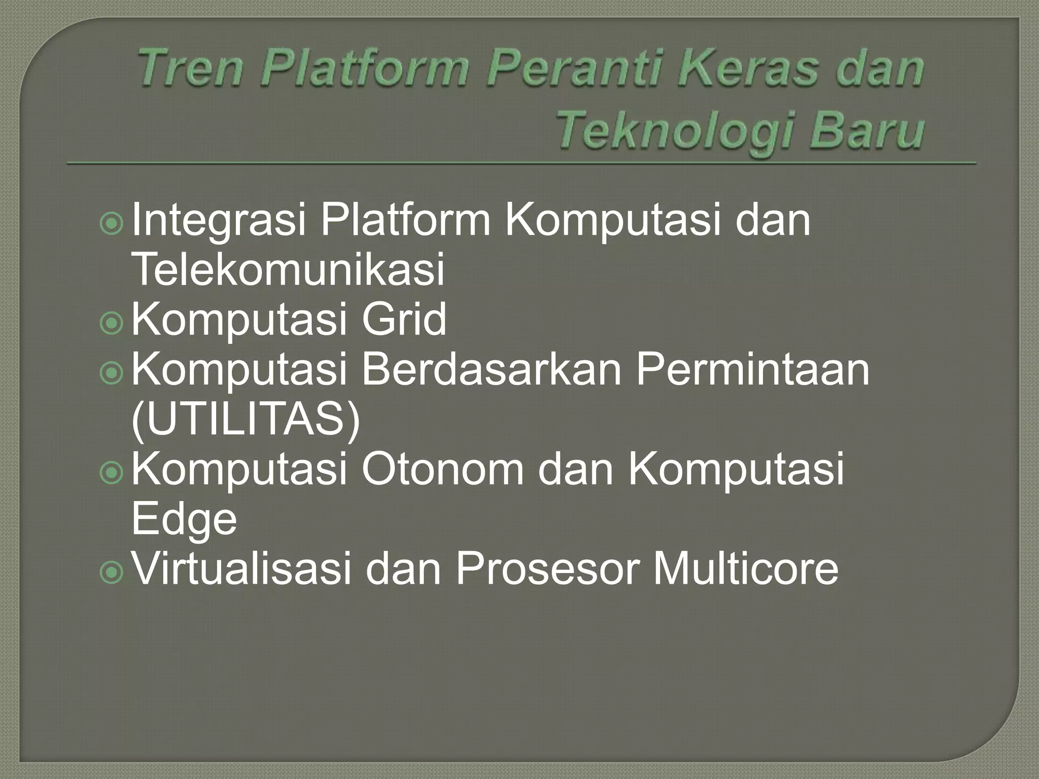 Infrastruktur ti dan teknologi baru | PPTX