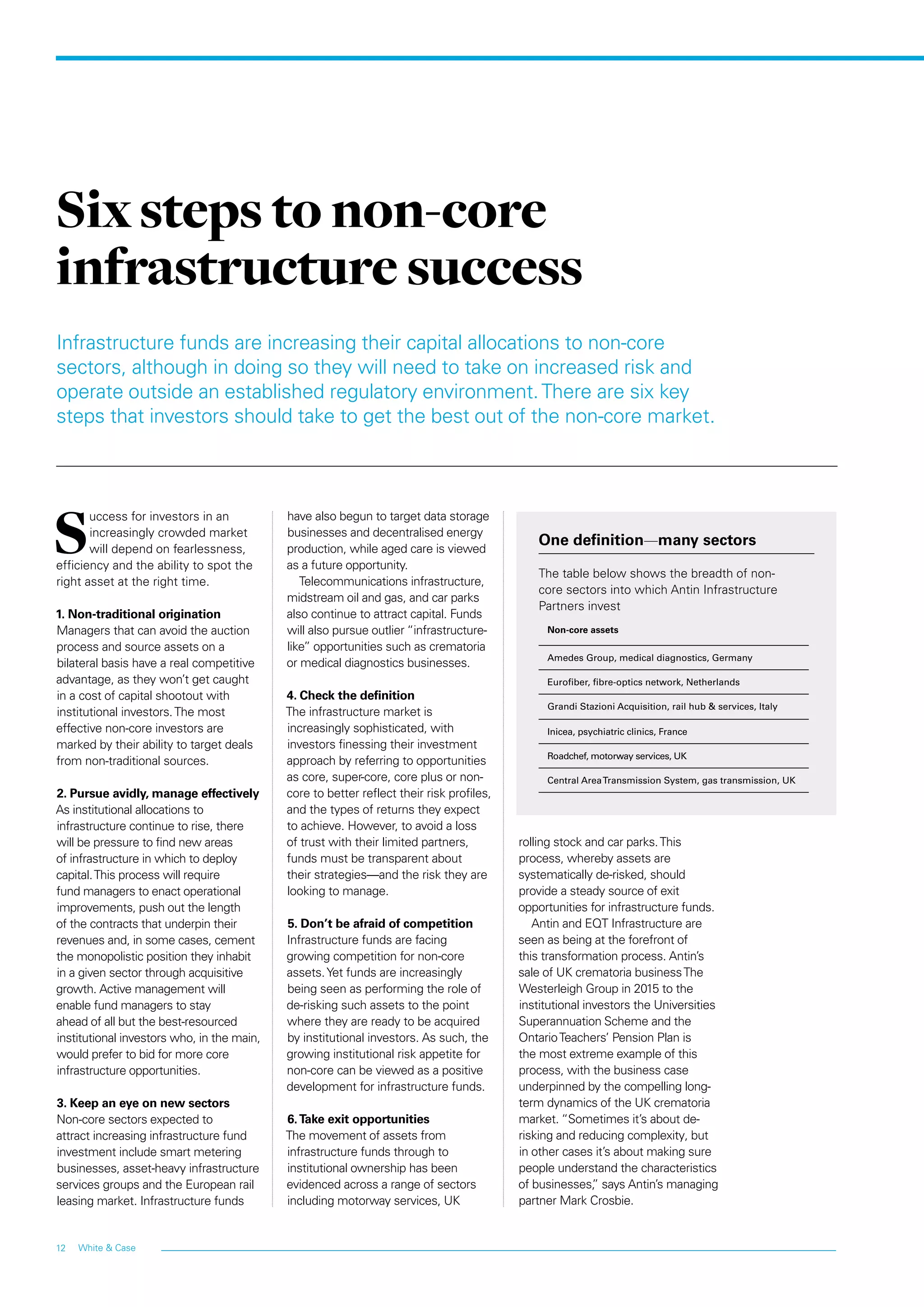 Infrastructure M&A: Journey to the non-core | PDF