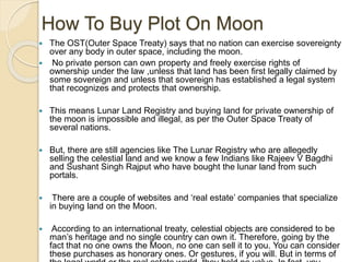 Land Acquisition On Moon | PPTX
