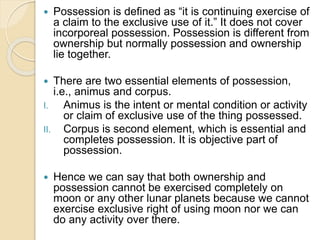 Land Acquisition On Moon | PPTX